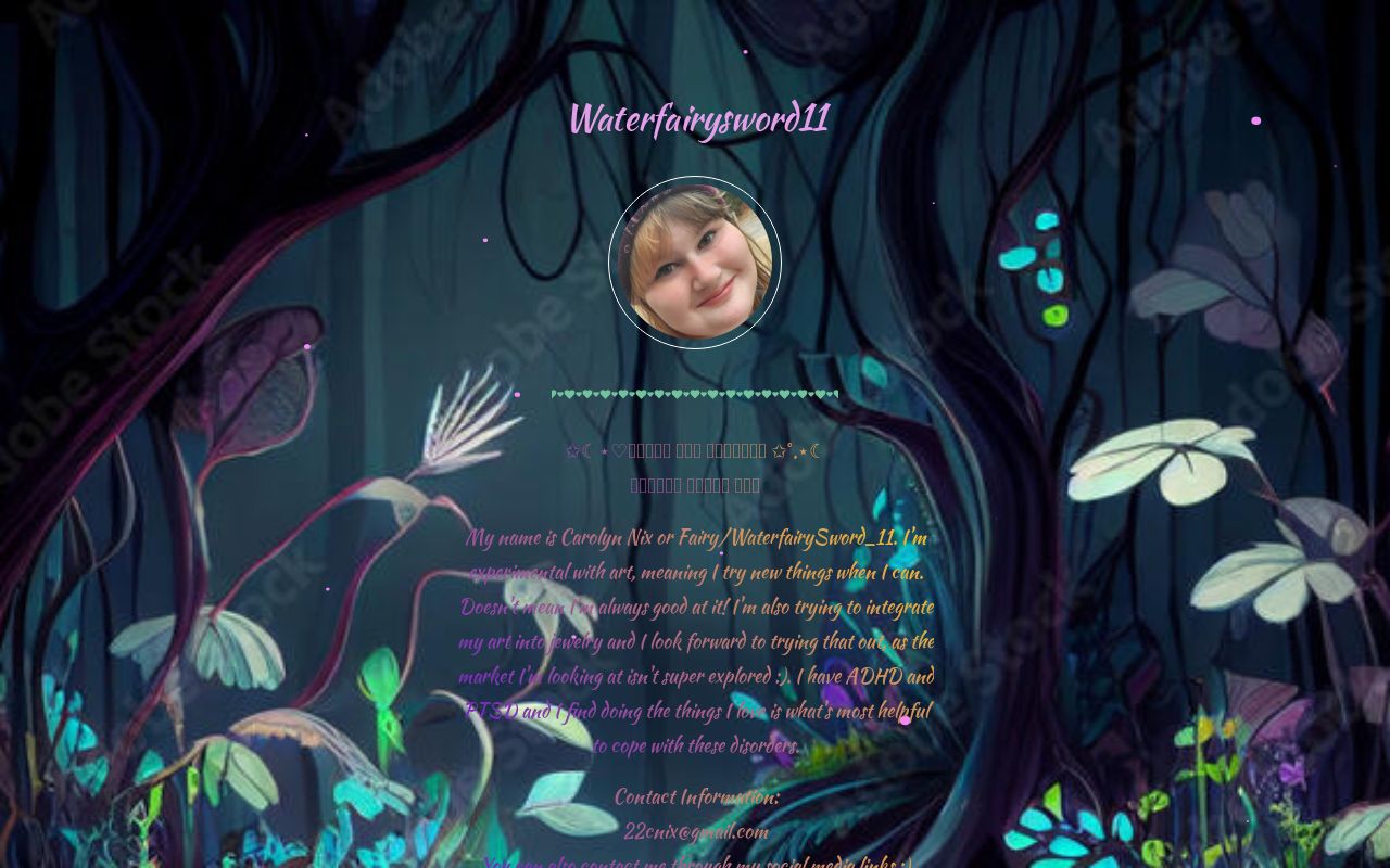 WaterfairySword11's Caard